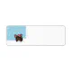 Snowy Brindle Frenchie Label | Zazzle