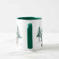 Snowy Cabin Scene Mug | Zazzle