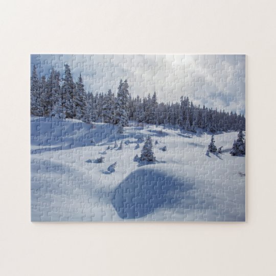Snowy Landscape Jigsaw Puzzle | Zazzle.com