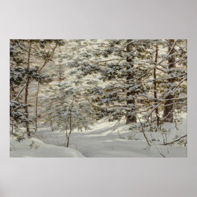 Snowy Landscape Poster | Zazzle