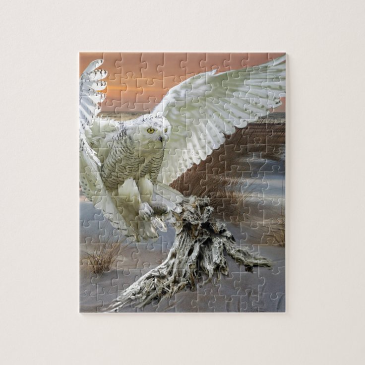 Snowy Owl Jigsaw Puzzle | Zazzle