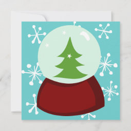 Snowy Snow-Globe Invitation | Zazzle