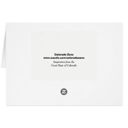 Snowy Trees from Colorado Christmas Card | Zazzle