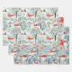 Snowy Vintage Landscape Wrapping Paper Sheets | Zazzle