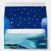 Snowy Winter Holiday Fantasy Envelope | Zazzle