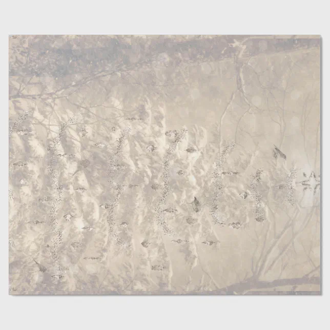 Snowy Winter Landscape Holiday Wrap Wrapping Paper | Zazzle