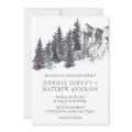 Snowy Winter Trees Mountains Snow Wedding | Invitation | Zazzle