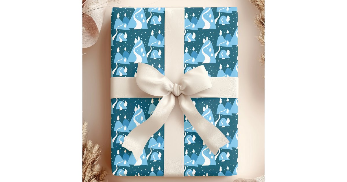 Snowy Winter Wonderland Wrapping Paper | Zazzle
