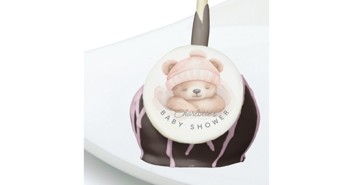Snuggle Bear Baby Shower Balloon Cake Pops | Zazzle