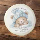 Snuggle Bear Baby Shower Favor Sugar Cookie | Zazzle