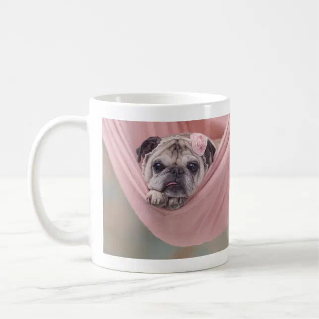 Snuggle Pug Mug by Pugs and Kisses | Zazzle