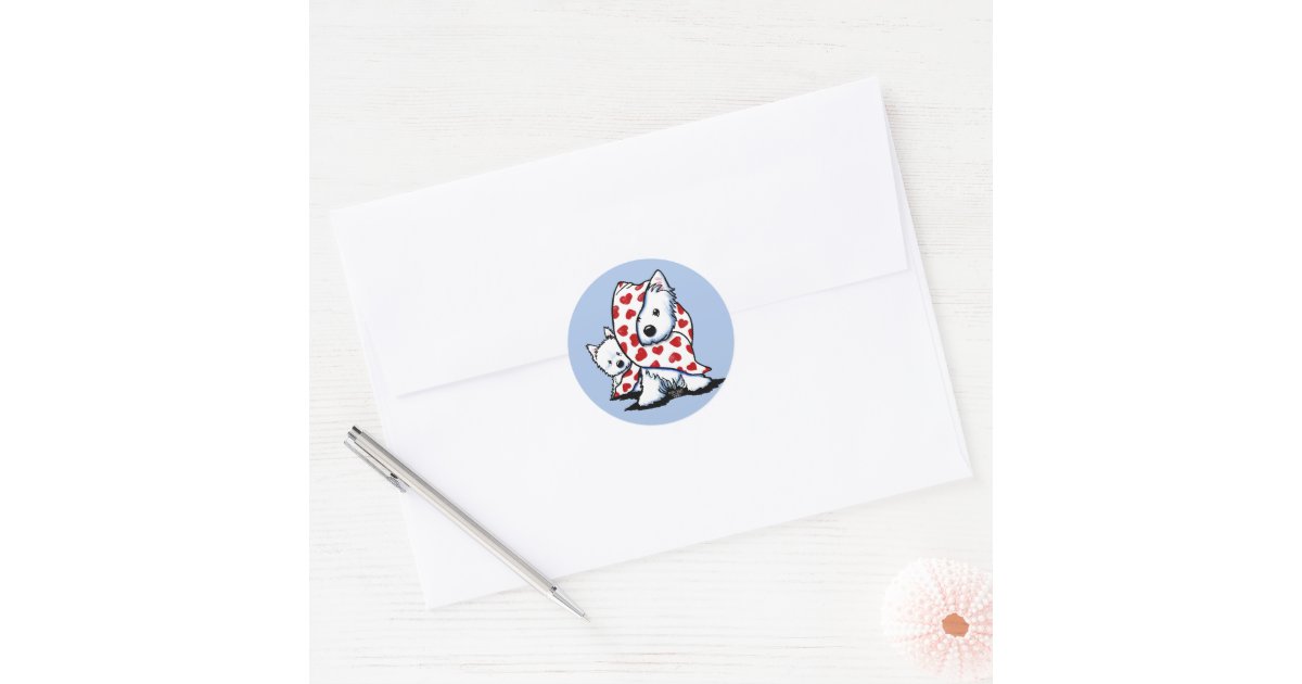 Snuggle Westies Sticker | Zazzle