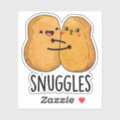 Snuggles Funny Nugget Couple Pun Sticker | Zazzle