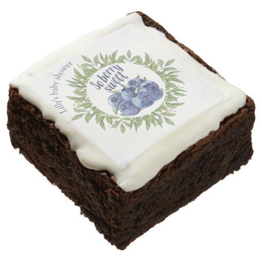 So berry sweet baby shower brownie | Zazzle