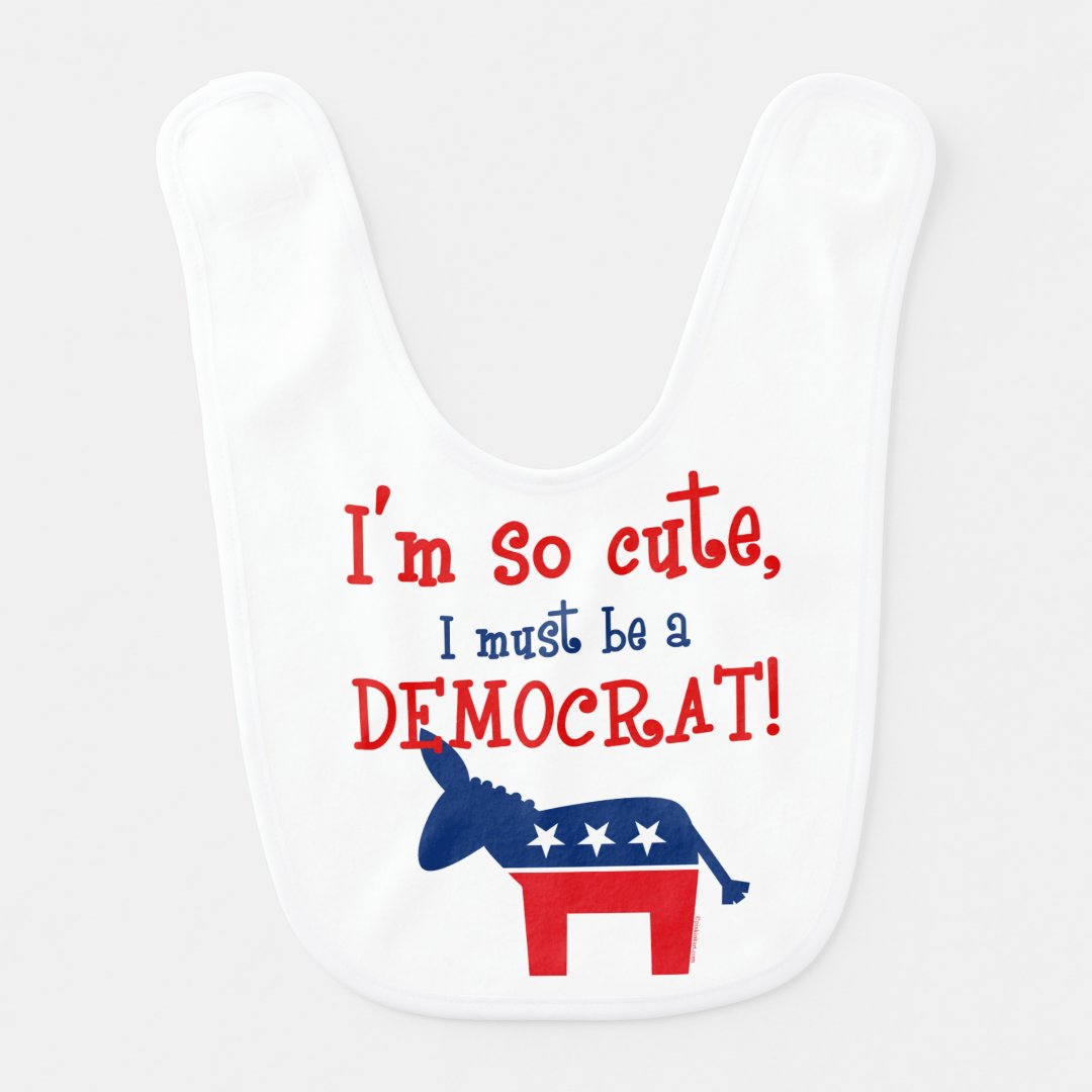 So Cute Democrat Bib | Zazzle