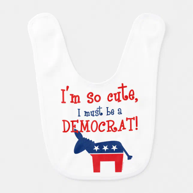 So Cute Democrat Bib | Zazzle