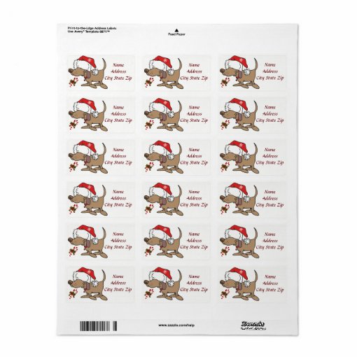 *SO CUTE DOG-GONE CHRISTMAS " ADDRESS LABEL | Zazzle