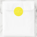 So Fun | Bright Yellow Summer Sun Classic Round Sticker | Zazzle