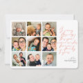 So Many Blessings Year in Review Photo Collage Red Holiday Card | Zazzle