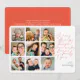 So Many Blessings Year in Review Photo Collage Red Holiday Card | Zazzle