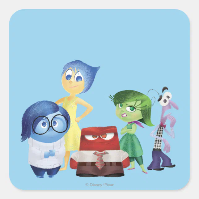 So Many Feelings Square Sticker | Zazzle