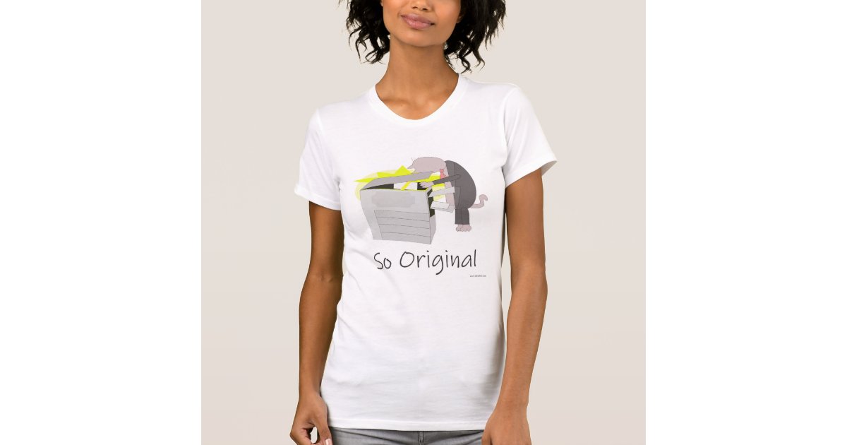 So Original Copier Copy Cat Cartoon T-Shirt | Zazzle
