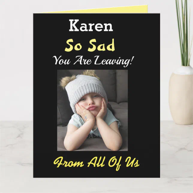 So Sad! Big Retirement From Group Funny Girl Card | Zazzle