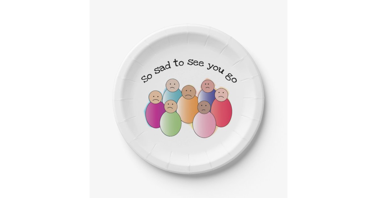 So Sad Paper Plates | Zazzle