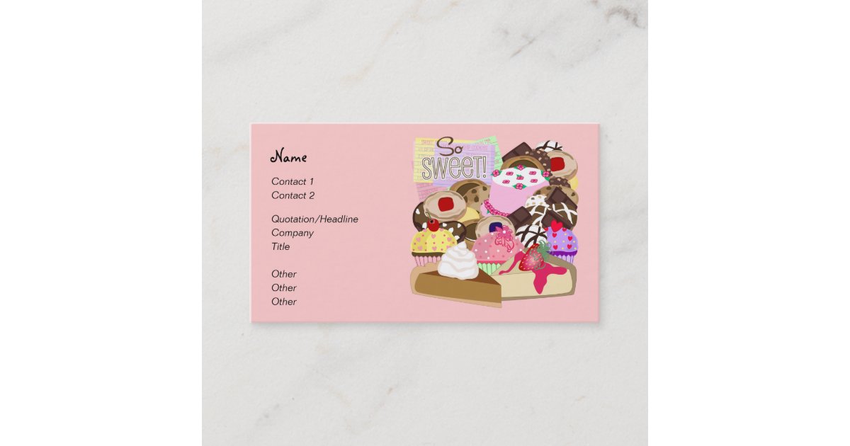 So Sweet! Business Card | Zazzle