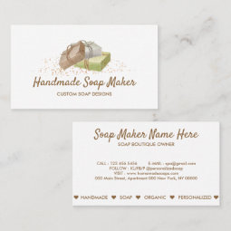 Soap Brand Homemade Business Card | Zazzle