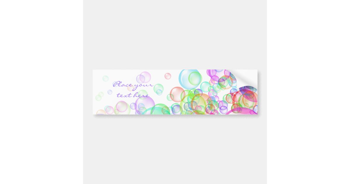 Soap Bubbles Bumper Sticker | Zazzle