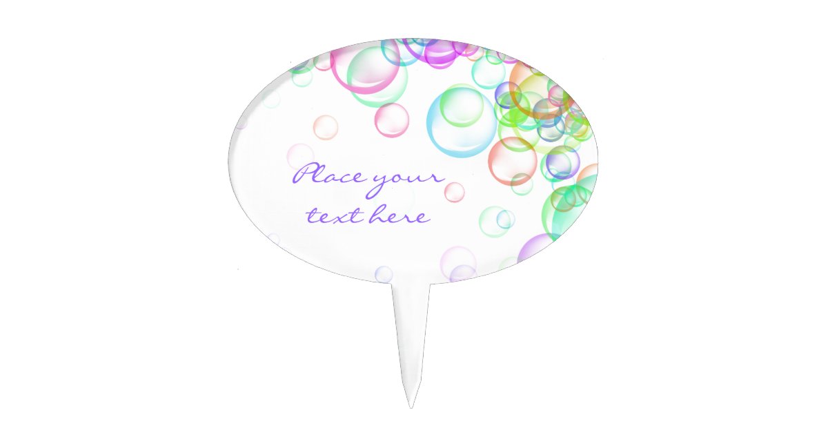 Soap Bubbles Cake Topper | Zazzle
