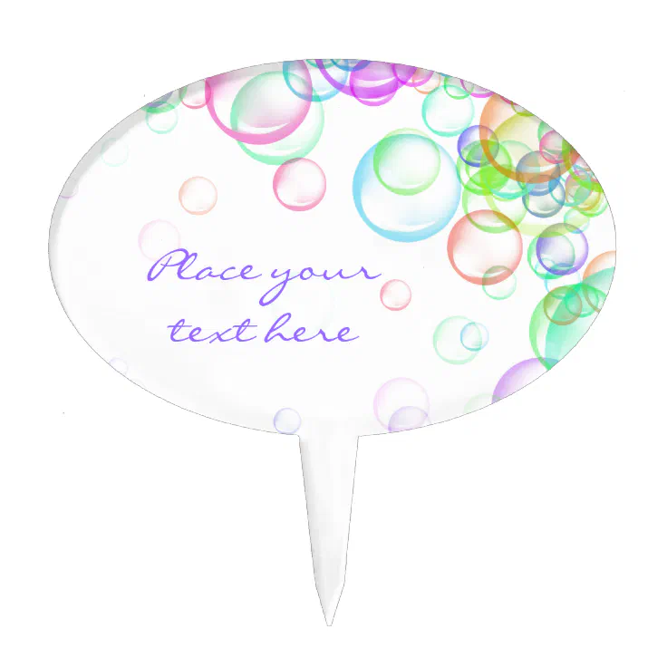 Soap Bubbles Cake Topper | Zazzle