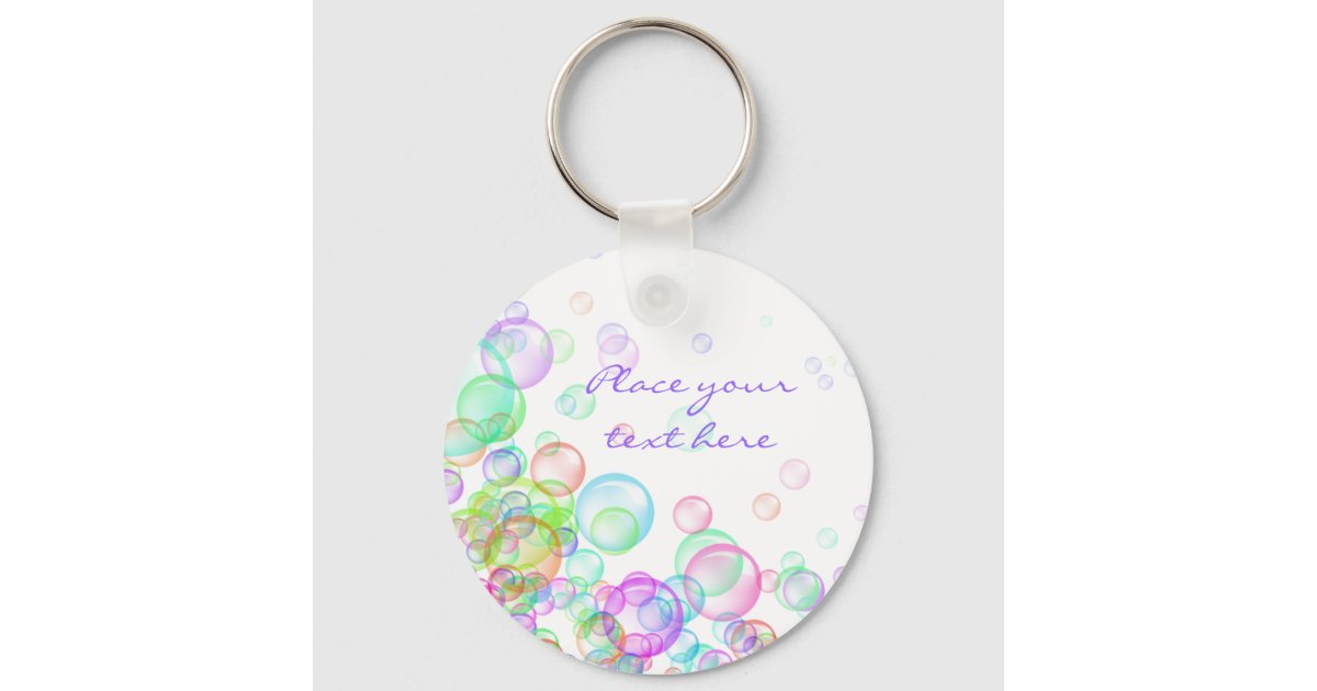 Soap Bubbles Keychain | Zazzle
