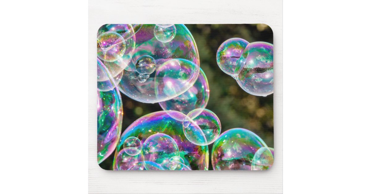 Soap bubbles mouse pad | Zazzle