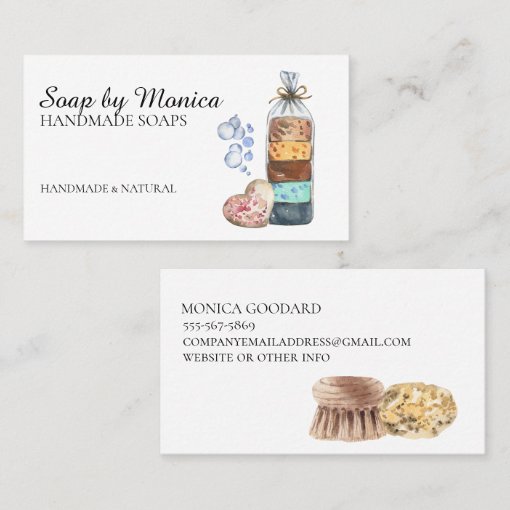 Soap Business Products Handmade Spa Business Card | Zazzle