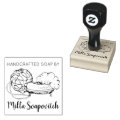 Soap dish poof handcrafted soap rubber stamp | Zazzle