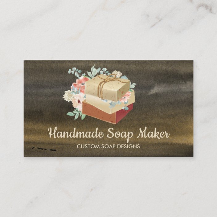 Soap Handmade Bath Tub Organic Botanic Business Card | Zazzle.com