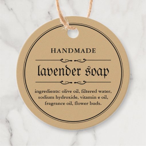 Soap Hang Tag Label Packaging Design | Zazzle