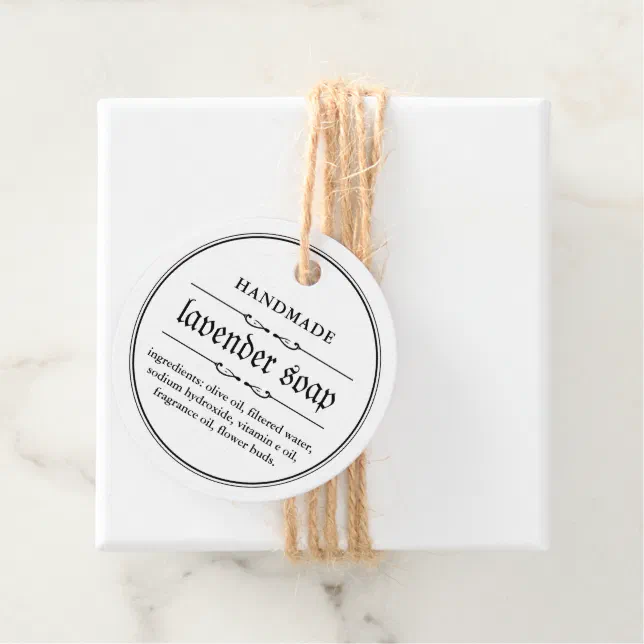 Soap Hang Tag Label Packaging Design | Zazzle