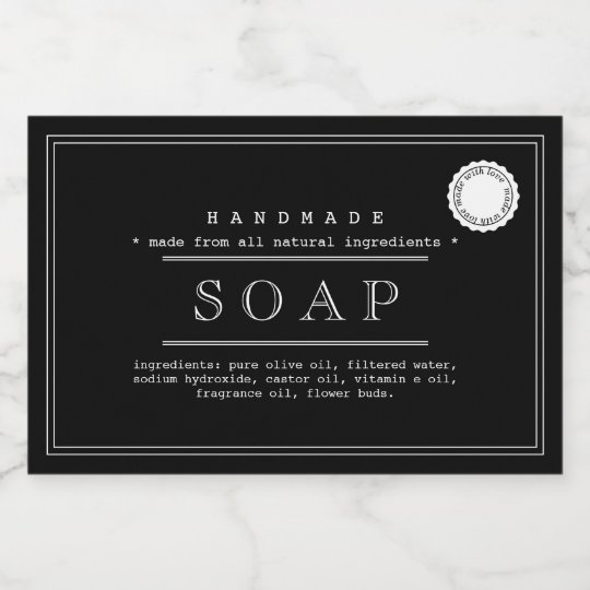 Soap Label Packaging Design | Zazzle.com