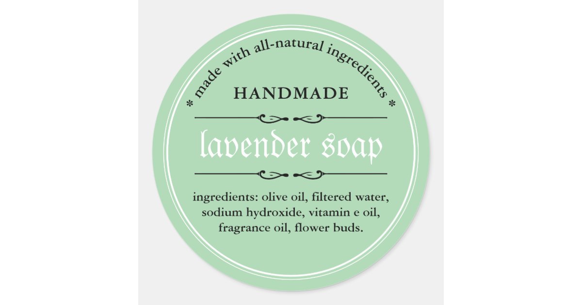 Soap Label Packaging Design | Zazzle