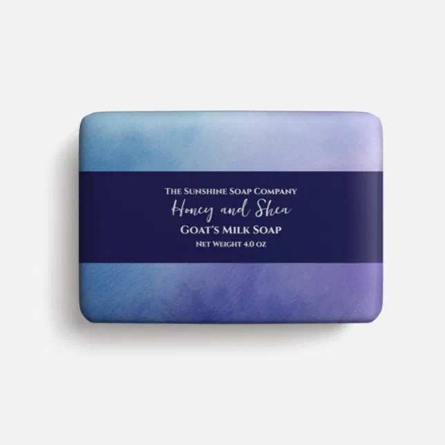 Soap Packaging Paper blue purple watercolor wash | Zazzle