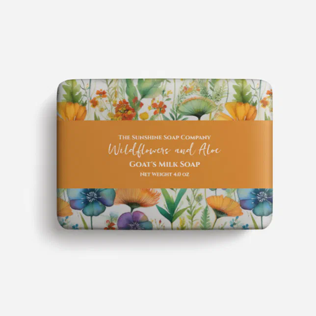 Soap Packaging Paper - watercolor wildflowers | Zazzle