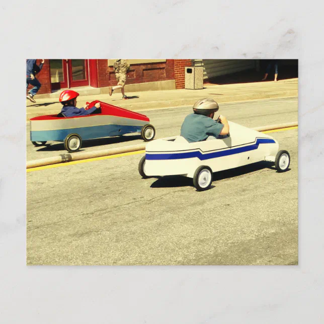 SOAPBOX DERBY POSTCARD | Zazzle