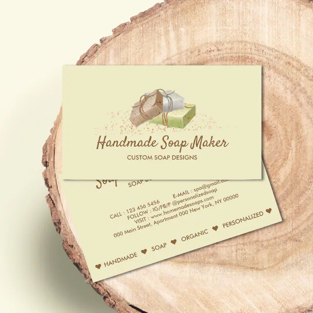 Soaps Branding Business Card | Zazzle