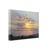 Soar poem stretch canvas print | Zazzle