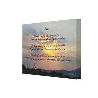 Soar poem stretch canvas print | Zazzle