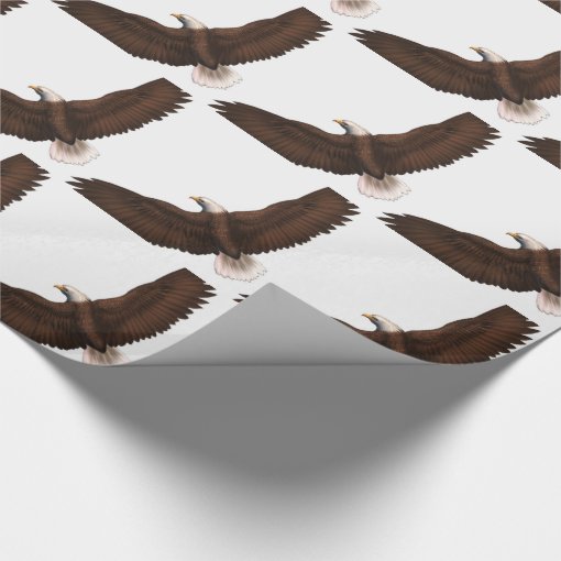 Soaring Bald Eagle Wrapping Paper | Zazzle