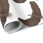 Soaring Bald Eagle Wrapping Paper | Zazzle